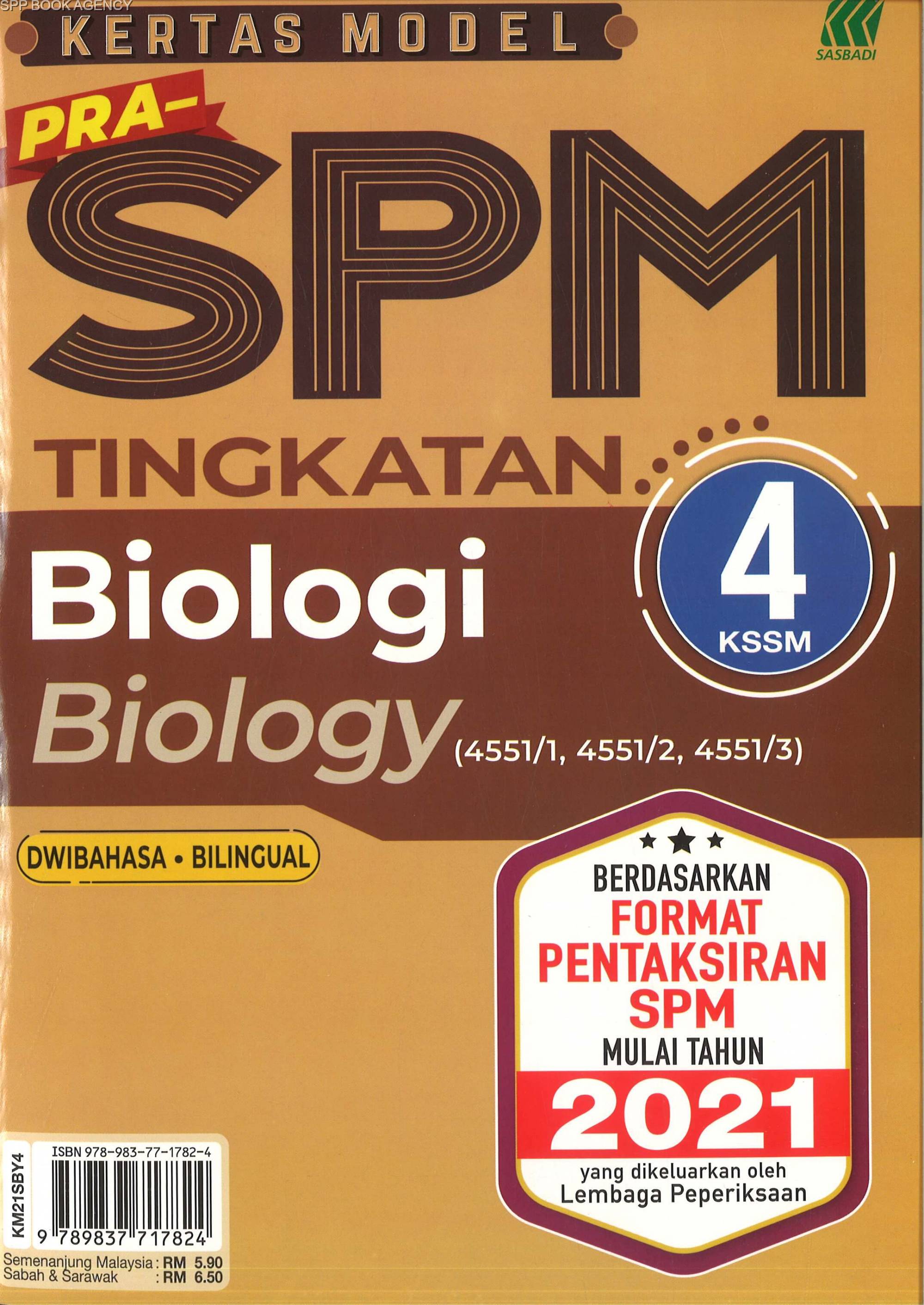 Sasbadi Kertas Model Pra Spm Biologi Tingkatan 4