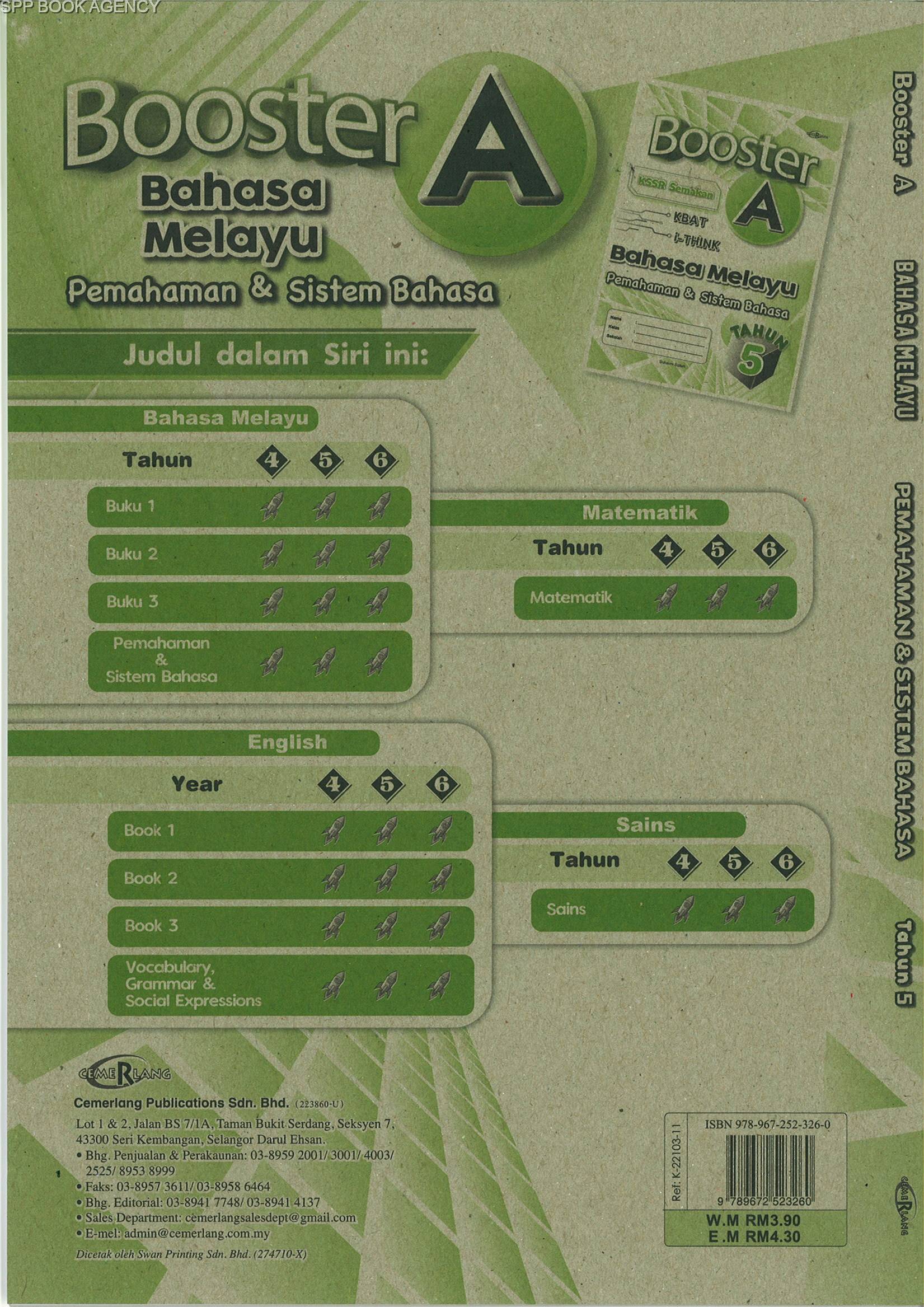 (CEMERLANG) BOOSTER A BAHASA MELAYU (PEMAHAMAN DAN SISTEM BAHASA) TAHUN 5