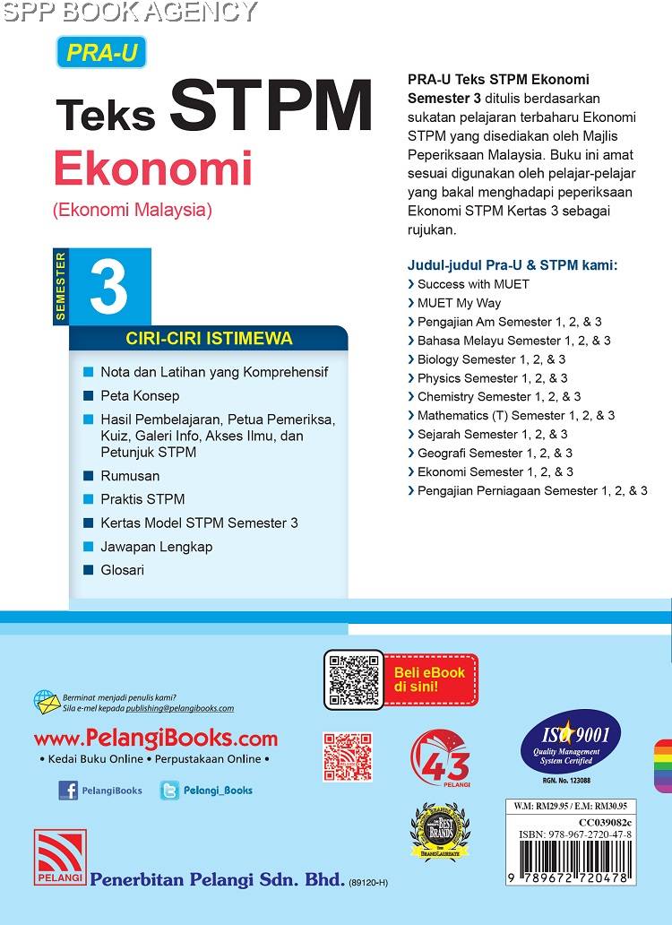 (PELANGI) PRA-U TEKS STPM 2022 EKONOMI SEMESTER 3 (PELANGI) PRA-U TEKS STPM 2022 EKONOMI SEMESTER 3