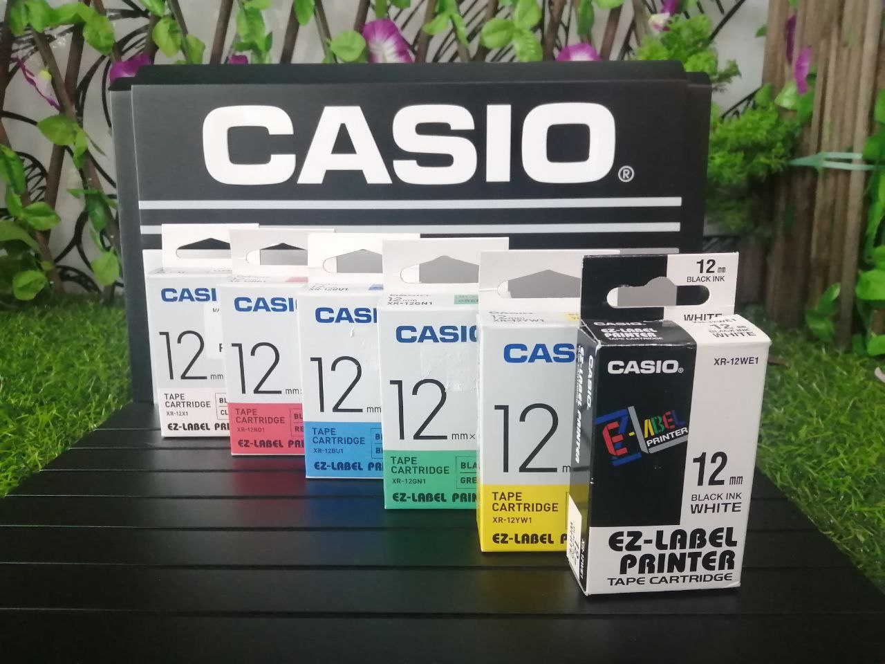 CASIO TAPE CARTRIDGE 12MM X 8M EZ-LABEL PRINTER COLOR TAPE